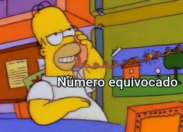 Número equivocado - Generador Memes